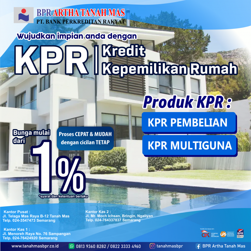 Kredit Kepemilikan Rumah - BPR Artha Tanah Mas